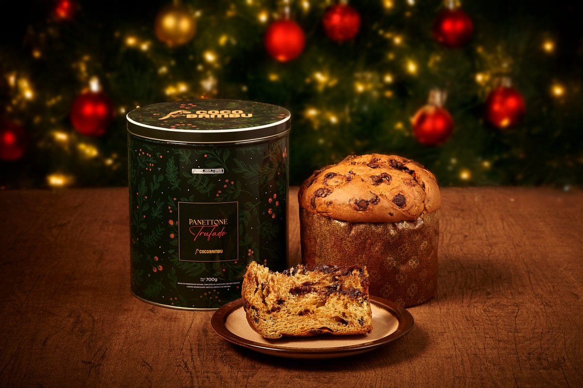 Natal: Coco Bambu lança panettone de chocolate trufado